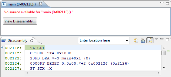 No Source Available… | MCU on Eclipse