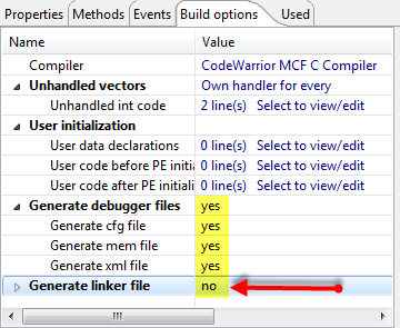 Disable my Code Generation | MCU on Eclipse