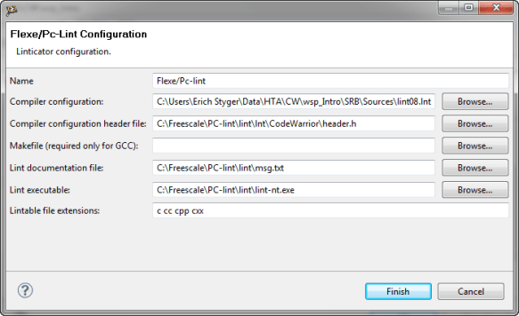 Eclipse and PC-lint: Linticator | MCU on Eclipse