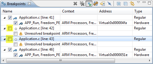 Software and Hardware Breakpoints | MCU on Eclipse