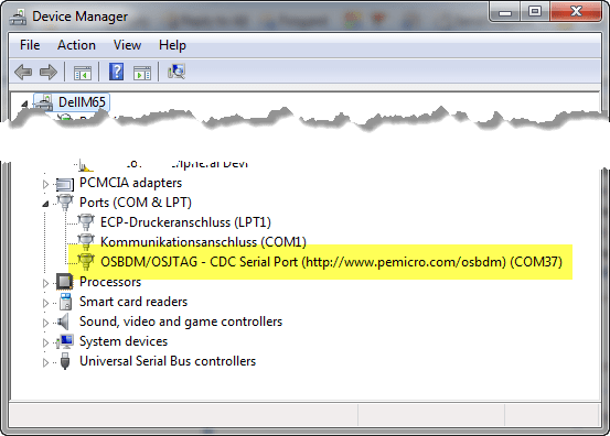 Virtual COM/USB CDC for OSBDM/OSJTAG | MCU on Eclipse