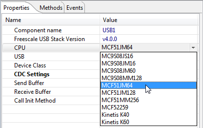 Changing the CPU with Processor Expert | MCU on Eclipse