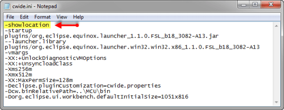 Show Workspace Location in the Title Bar | MCU on Eclipse