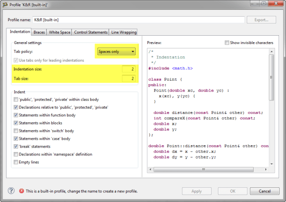 Spaces vs. Tabs in Eclipse | MCU on Eclipse