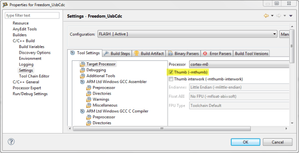 Thumbs up with Assembly on ARM Cortex | MCU on Eclipse