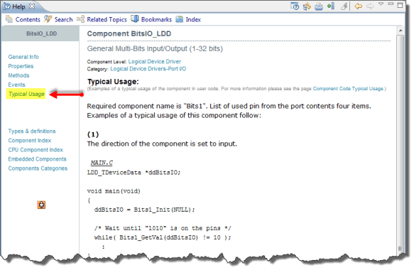 Getting Help on Processor Expert Components | MCU on Eclipse