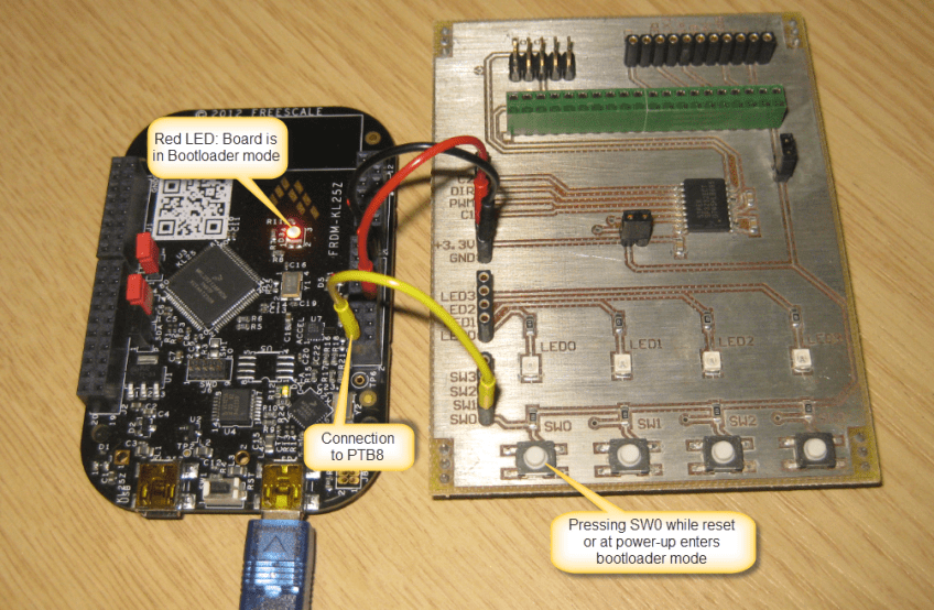 FRDM-KL25Z with Bootloader Switch Board | MCU on Eclipse