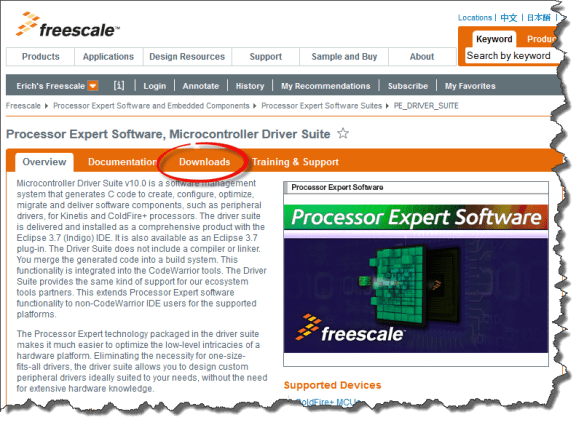 Red Suite 5: Eclipse Juno, Processor Expert and unlimited FRDM-KL25Z ...