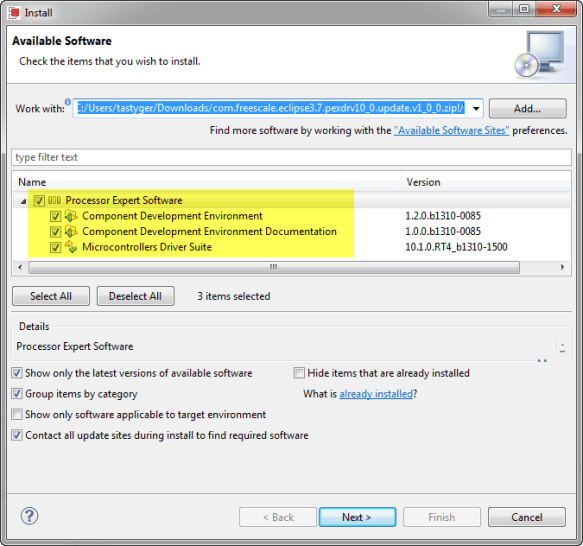 Red Suite 5: Eclipse Juno, Processor Expert and unlimited FRDM-KL25Z ...