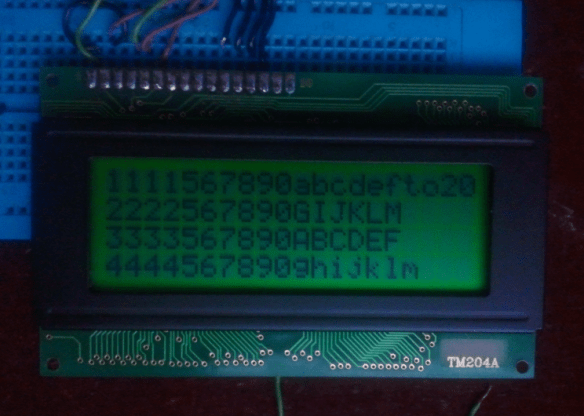 Character LCD with 4 Lines | MCU on Eclipse