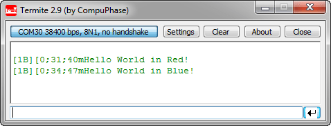 Tutorial: Using a Terminal Input and Output; *without* printf() and ...