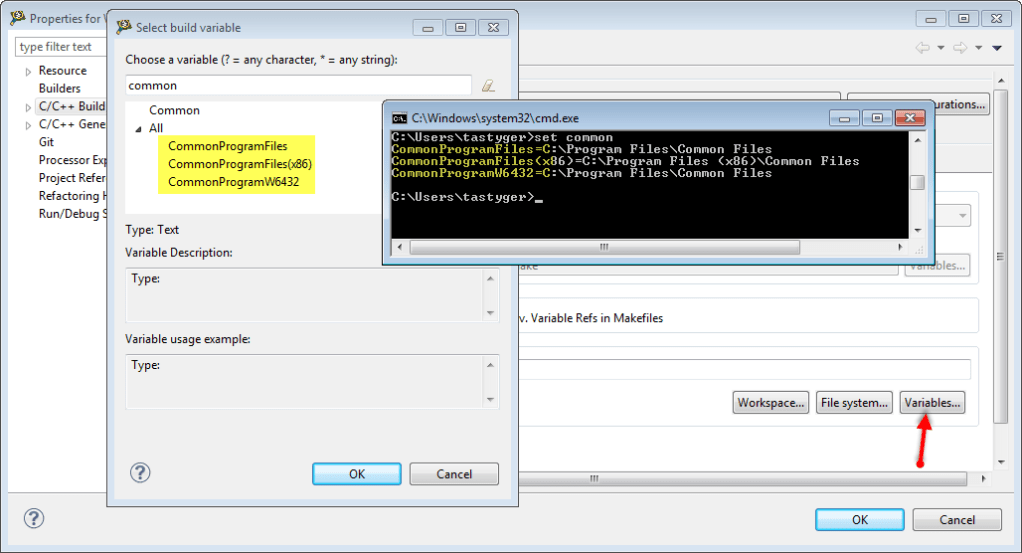 Eclipse Build Variables | MCU on Eclipse