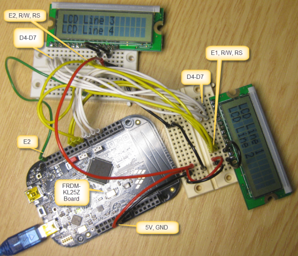 Character LCD with 4 Lines and up to 64 Characters per Line | MCU on ...