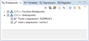 C/C++ Watchpoints with Eclipse Kepler | MCU on Eclipse