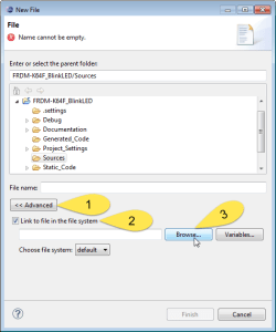 Link to Files and Folders in Eclipse | MCU on Eclipse