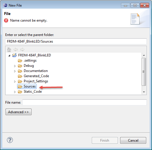 Link to Files and Folders in Eclipse | MCU on Eclipse