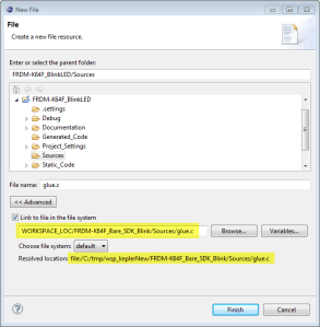 Link to Files and Folders in Eclipse | MCU on Eclipse