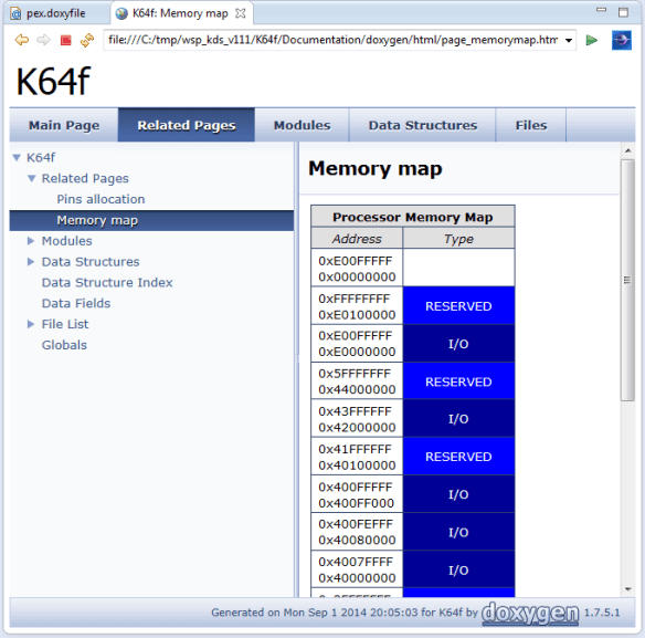 Automatic Documentation Generation: Doxygen with Processor Expert | MCU on Eclipse