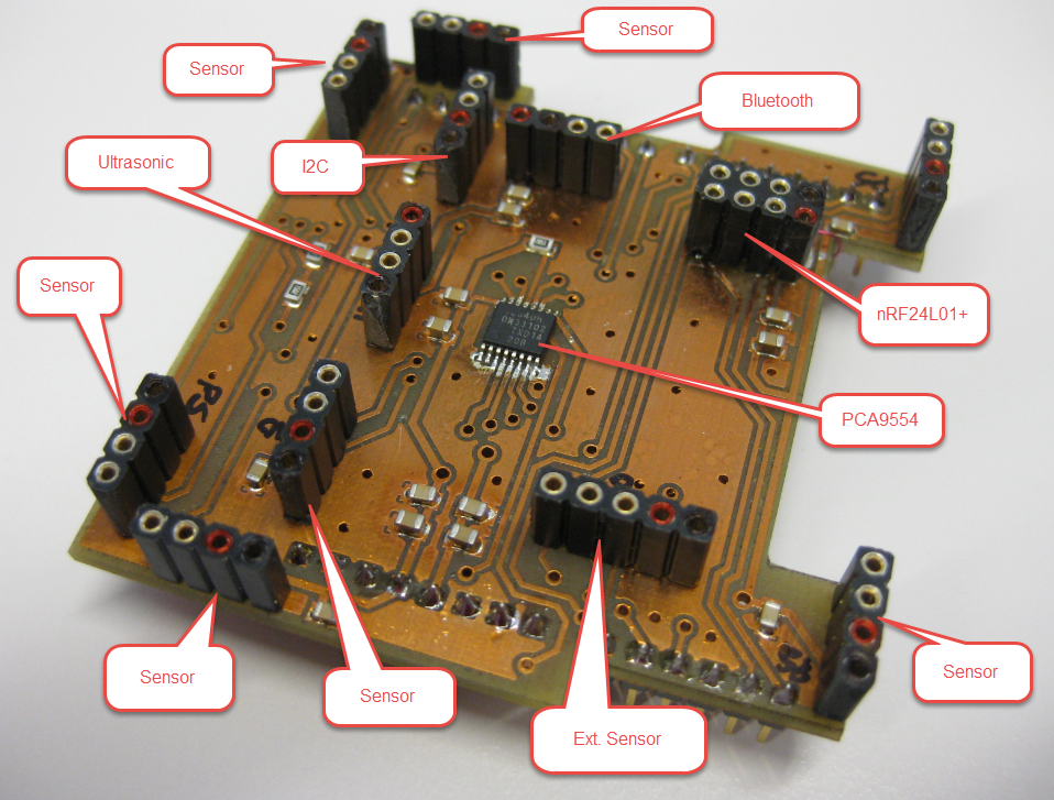 Sensor and Communication Shield for Sumo Robot | MCU on Eclipse