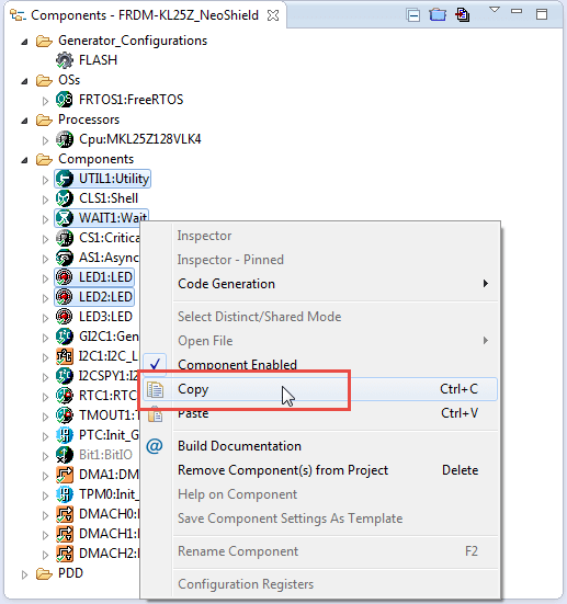 Export and Import Processor Expert Component Settings | MCU on Eclipse