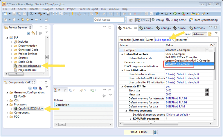 Using Kinetis Design Studio with IAR Embedded Workbench IDE | MCU on ...