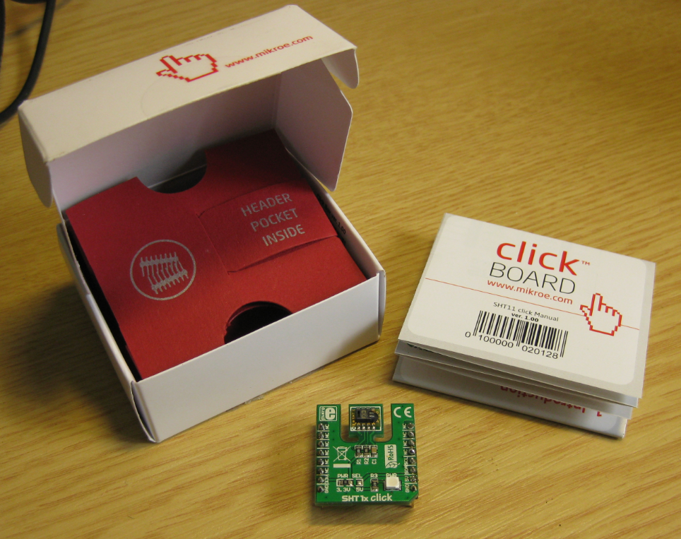 Sensirion SHT11 Temperature and Humidity Sensor on a MikroElektronika ...