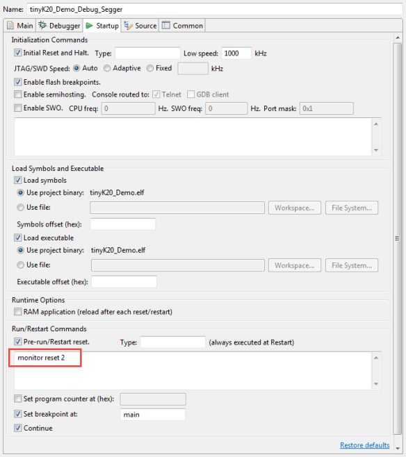 Hardware Reset for ARM Cortex-M with Segger J-Link and Kinetis Design ...