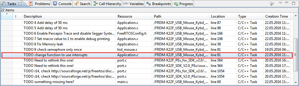 To-Do Lists with Eclipse Tasks View | MCU on Eclipse