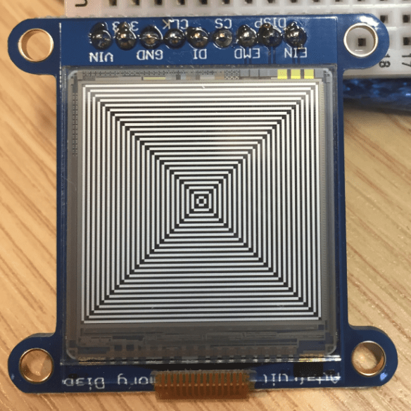 Low Power LCD: Adafruit Breakout Board with Sharp Memory Display | MCU ...