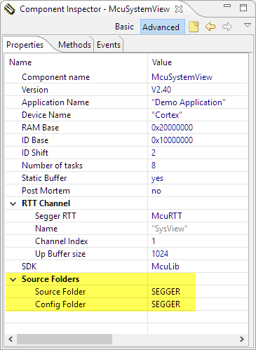 Segger SystemView Folders | MCU on Eclipse