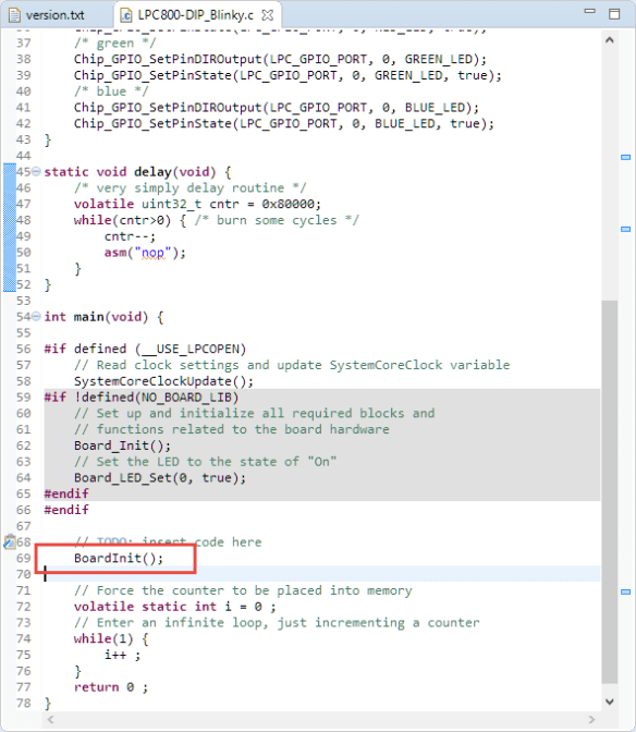 MCUXpresso IDE: Blinky the NXP LPC800-DIP Board | MCU on Eclipse