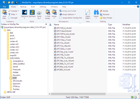Adding CMSIS-SVD Files to EmbSysRegView 0.2.6.r192 and Eclipse | MCU on Eclipse
