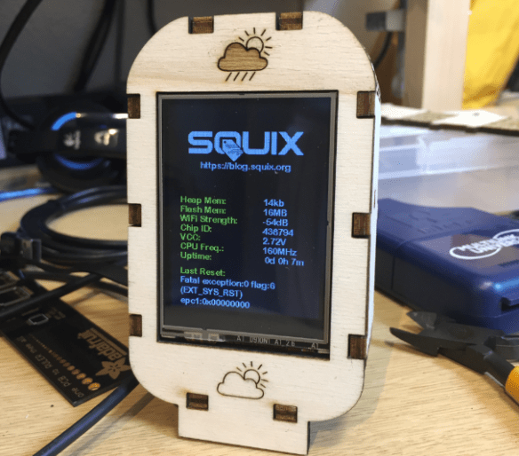 WiFi TFT Touch LCD Weather Station with ESP8266 | MCU on Eclipse