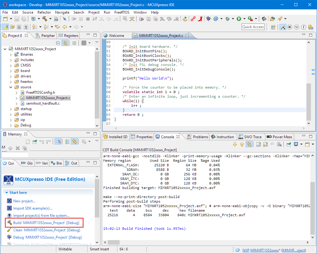 Building Project Mcu On Eclipse