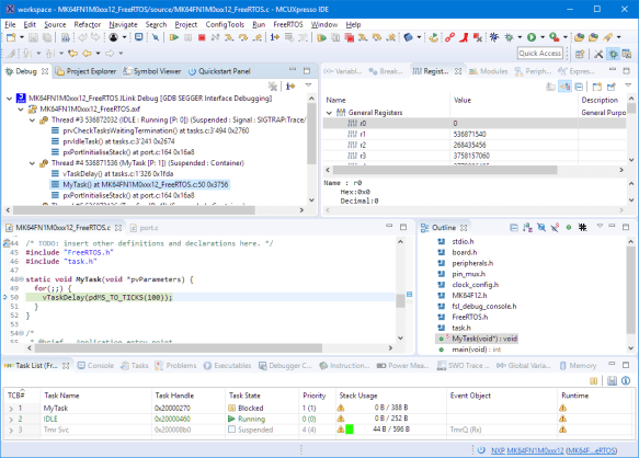 Tutorial: Using Runtime Statistics with Amazon FreeRTOS V10 | MCU on Eclipse