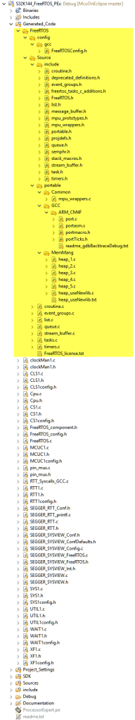 Using custom FreeRTOS with S32K SDK and OSIF for ARM | MCU on Eclipse