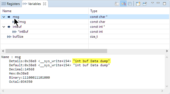Eclipse Debugging with Pointers and Arrays | MCU on Eclipse