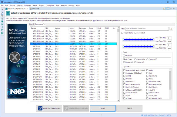 MCUXpresso IDE V11.1.0 | MCU on Eclipse