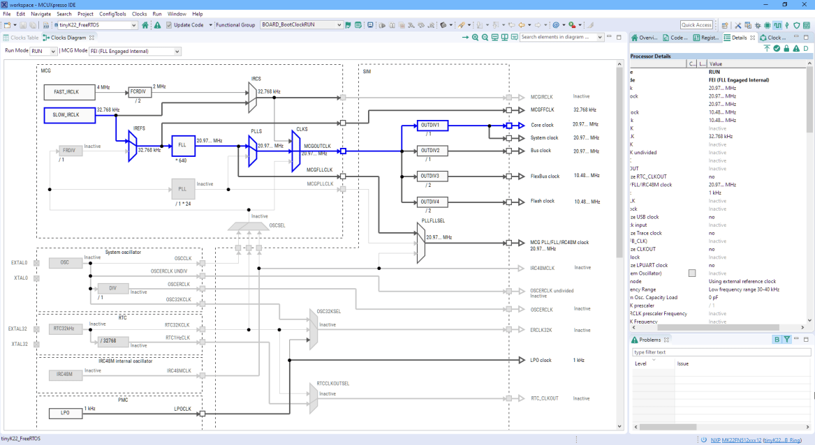 Tutorial: Maximum Clock Frequency for Kinetis using MCUXpresso Clock Tools | MCU on Eclipse