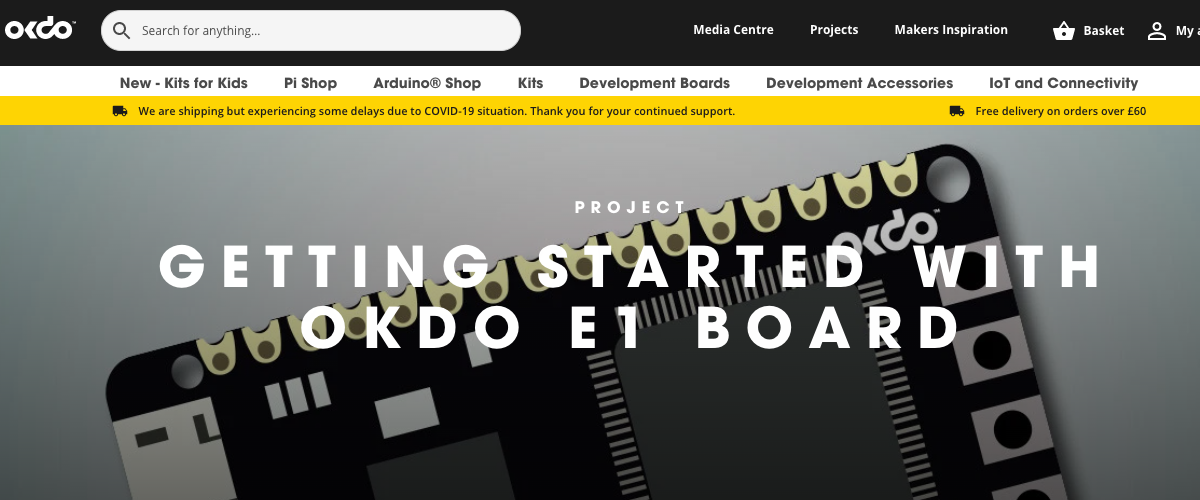 First experience with OKdo E1 board | MCU on Eclipse