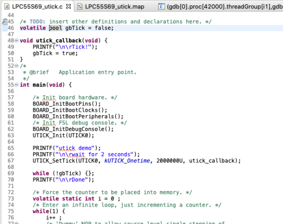 MicroTick (UTICK) Timer Tutorial with OKdo E1 board | MCU on Eclipse