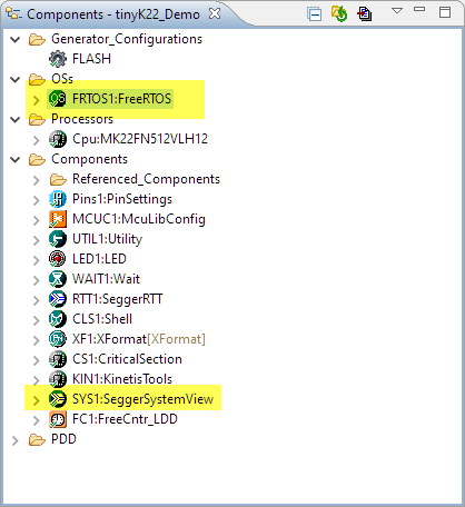 FreeRTOS V10.4.1 with SEGGER SystemView V3.12 | MCU on Eclipse