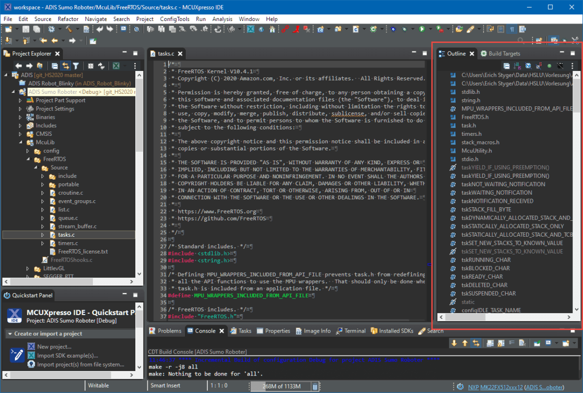 FreeRTOS and Eclipse Indexer for >5K Lines Source Files | MCU on Eclipse