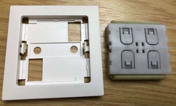 3D Printed Mounting Bridge for Feller Smart Light Control for Philips Hue | MCU on Eclipse