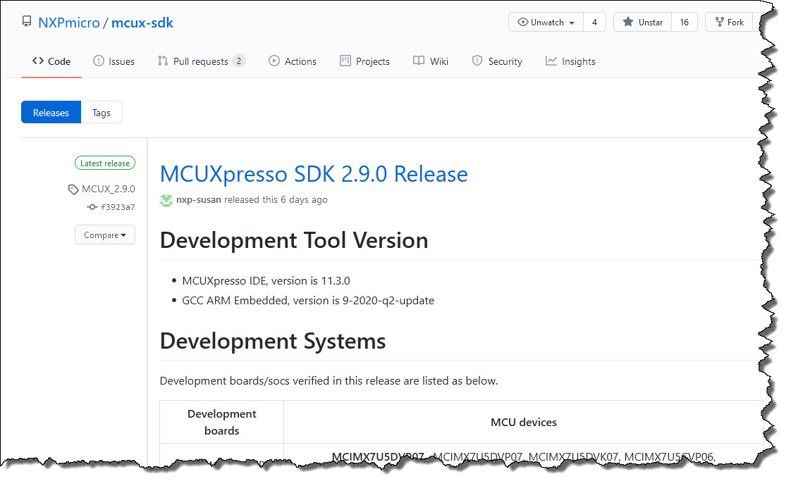NXP published MCUXpresso SDK 2.9.0 on GitHub | MCU on Eclipse