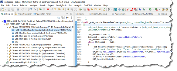 Attach with the Debugger to a Running Target | MCU on Eclipse