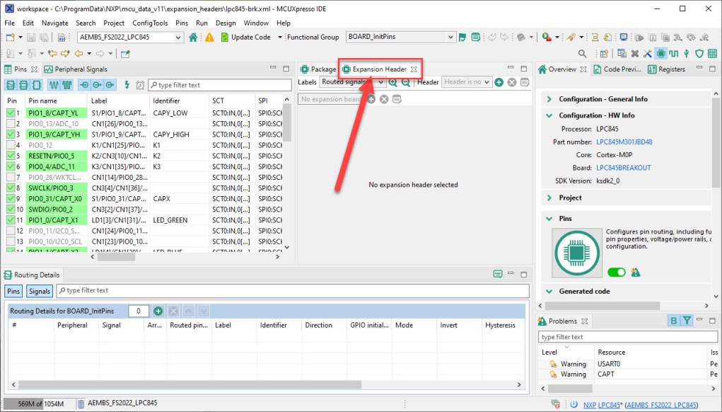 Creating custom Expansion Board and Header for the MCUXpresso Pins Tool | MCU on Eclipse