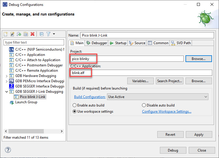 Getting Started: Raspberry Pi Pico RP2040 with Eclipse and J-Link | MCU ...