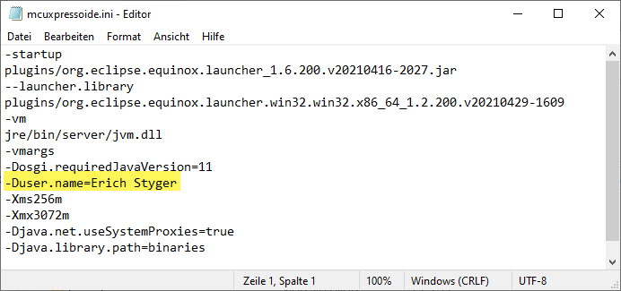 Custom ${user} with C/C++ Code Templates | MCU on Eclipse