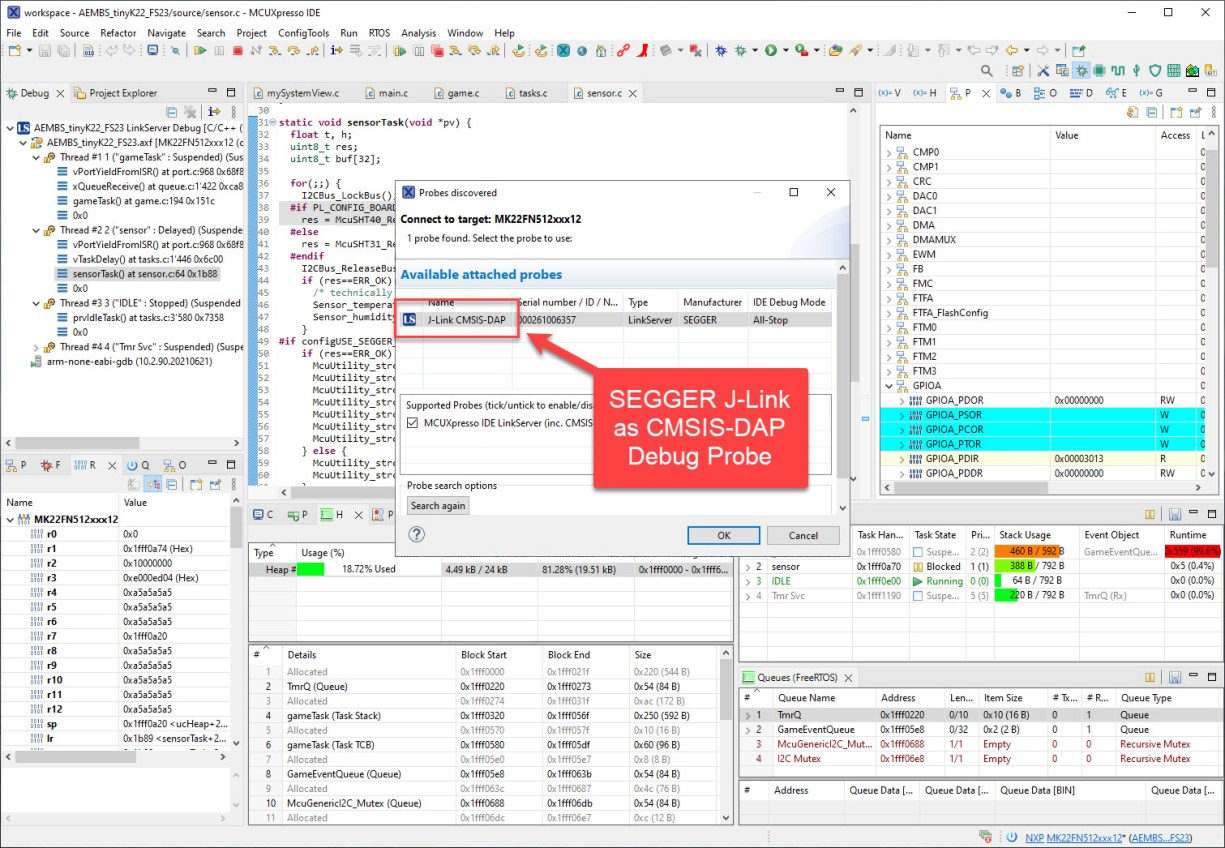 Booting J-Link as CMSIS-DAP Debug Probe | MCU on Eclipse